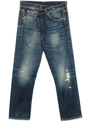 R13 Crossover Straight Leg Jeans