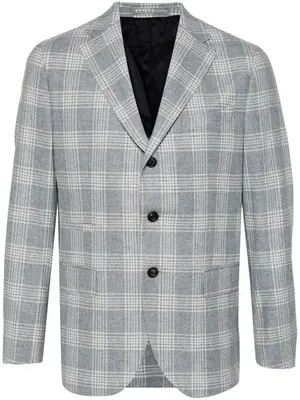 Eleventy Checkered Blazer