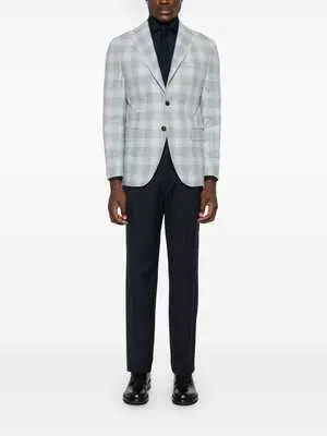 Eleventy Checkered Blazer
