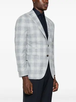 Eleventy Checkered Blazer
