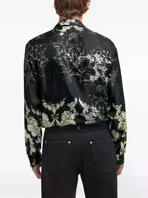 Roberto Cavalli Broccato-print Shirt