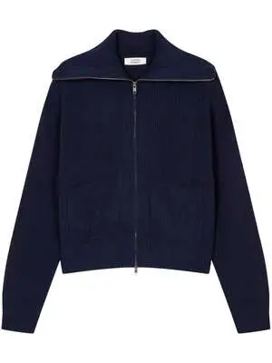 STUDIO TOMBOY Zip-front Cardigan - Blue