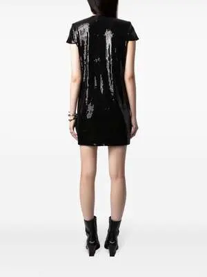 Zadig&Voltaire Rashu Sequin Mini Dress - Black