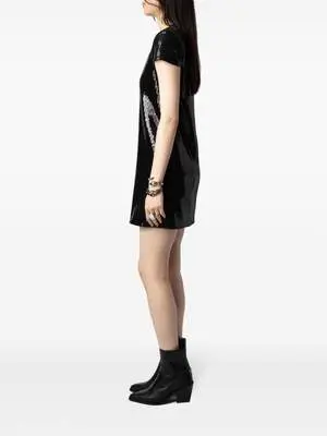 Zadig&Voltaire Rashu Sequin Mini Dress - Black