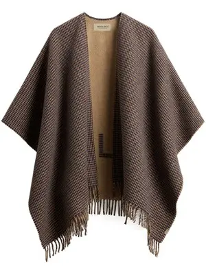Woolrich Plaid-check Cape - Neutrals