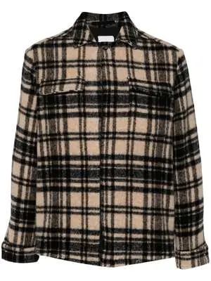 Eleventy Checkered Shirt Jacket