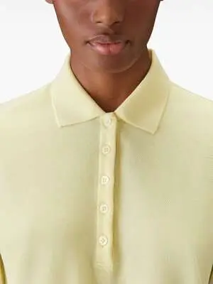 Thom Browne 4-bar Long-sleeved Polo Top - Yellow