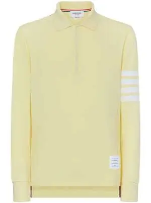 Thom Browne 4-bar Long-sleeve Polo Shirt