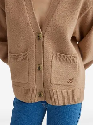Axel Arigato Memory Wool Cardigan - Brown