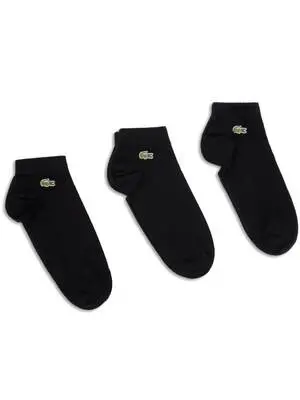 Lacoste Logo-embroidered Socks - Black