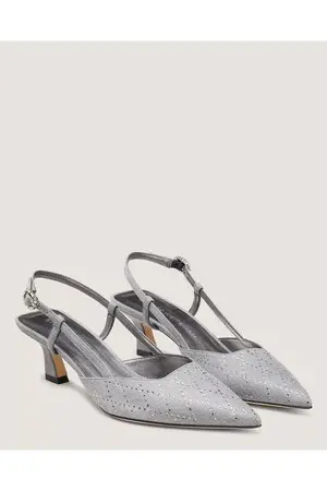 STUART WEITZMAN Vinnie Crystal 50 Slingback