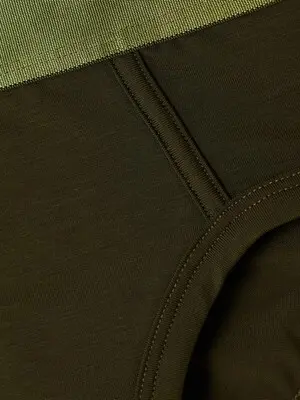 CDLP Set Of Three Stretch-tencel Lyocell Briefs - Green