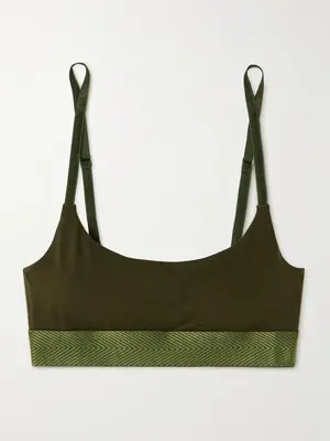 CDLP Lyocell-blend Jersey Bralette - Green