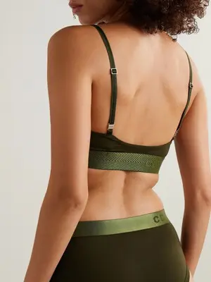 CDLP Lyocell-blend Jersey Bralette - Green