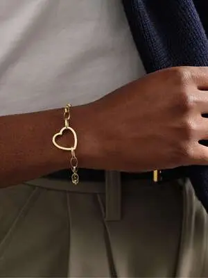 JENNIFER MEYER Medium Edith Open Heart Bracelet