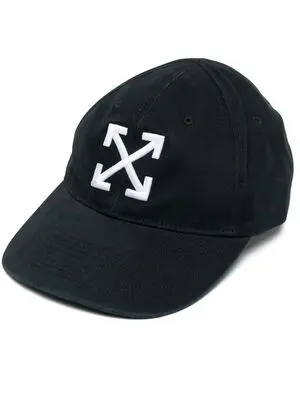 Off-White Arrow Logo Baseball Cap - Black