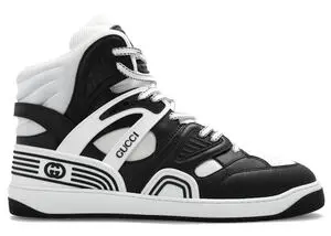 Gucci Basket High-top Sneakers - Black/white