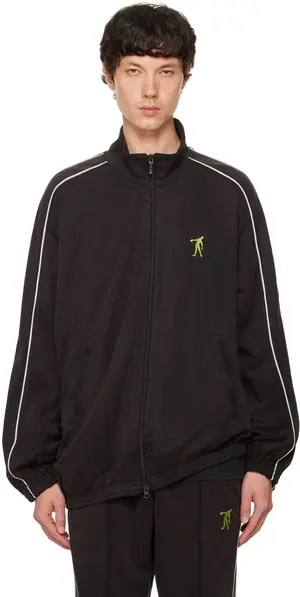 DOUBLET Doublet Black Zombie Silhouette Track Jacket - Black