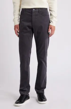 Theory Slim Fit Stretch Corduroy Pants - Dark Grey