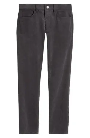Theory Slim Fit Stretch Corduroy Pants - Dark Grey
