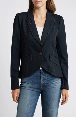 Wit & Wisdom Puff Shoulder Blazer