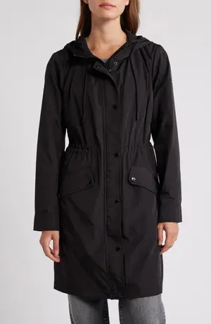 Michael Kors Water Resistant Hooded Anorak - Black