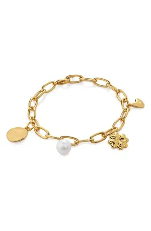 Monica Vinader Charm Bracelet - 18k Gold Vermeil