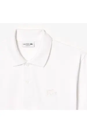 Lacoste Small Croc Polo - White
