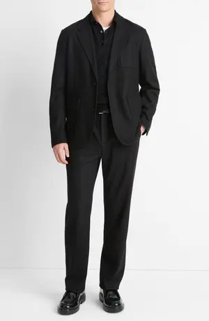 Vince Wool-blend Sport Coat - Black