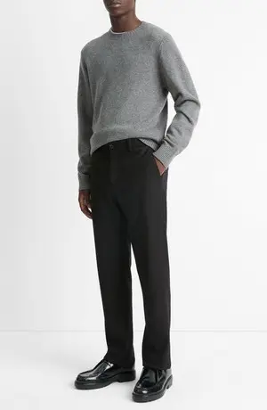 Vince Flat-front Wool-blend Trousers