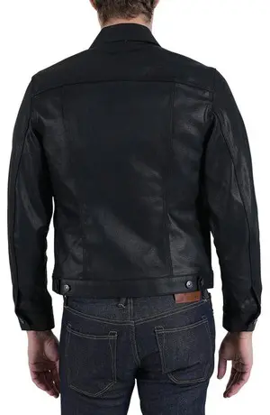 HIROSHI KATO The Black Coated Denim Jacket