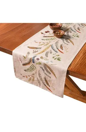 JULISKA Forest Walk Linen Table Runner