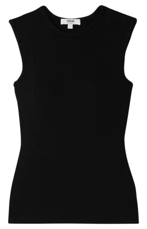 AGOLDE Binx Ribbed Tank - Black