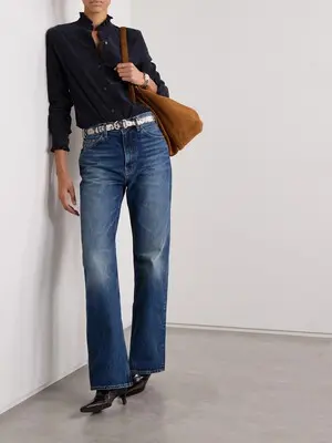 NILI LOTAN Lydia Ruffled Cotton-corduroy Shirt