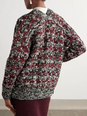 Erdem Oversized Wool-blend Cardigan - Multi