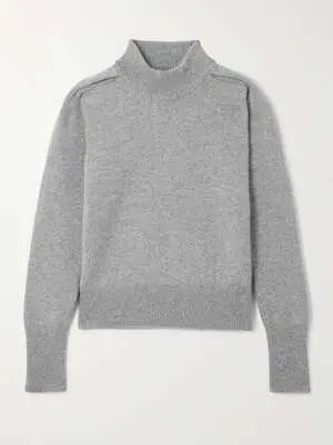 Sasuphi Ribbed Cashmere Mock Neck Sweater