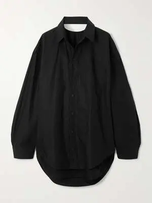 Balenciaga Cotton-poplin Mini Shirt Dress