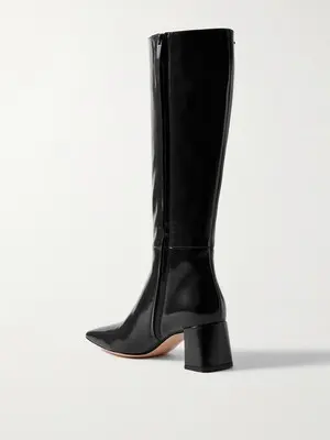 GIANVITO ROSSI Nuit 55 Patent-leather Knee Boots