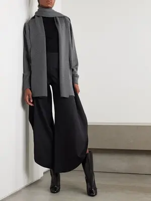 Alaïa Layered Wool Cardigan