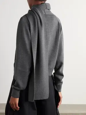 Alaïa Layered Wool Cardigan