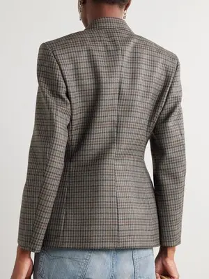 Balenciaga Checked Hourglass Blazer