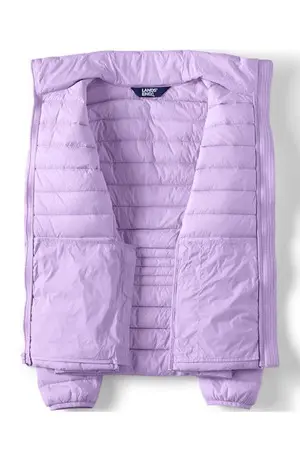 LANDS' END Wanderweight Ultralight Packable Down Jacket - Blushed Lilac