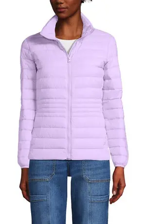 LANDS' END Wanderweight Ultralight Packable Down Jacket Blushed Lilac