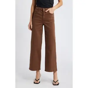 HIDDEN JEANS High-rise Wide Leg Jeans - Brown