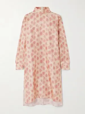 Marni Printed Silk-satin Mini Dress