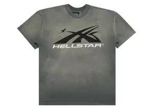 HELLSTAR Gel Sport Logo T-shirt - Grey
