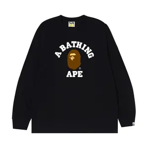 BAPE College Long-sleeve Tee - Black