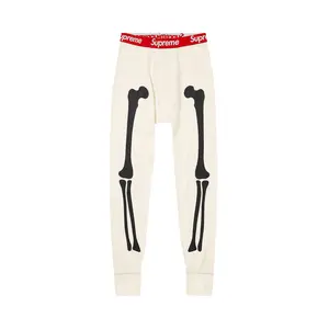 Supreme X Hanes Bones Thermal Pant 'natural - Cream