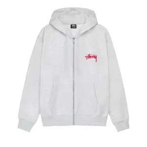 StÜssy Skate Tough Zip Hoodie 'ash Heather - Grey