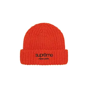 Supreme Ribbed Beanie - Orange